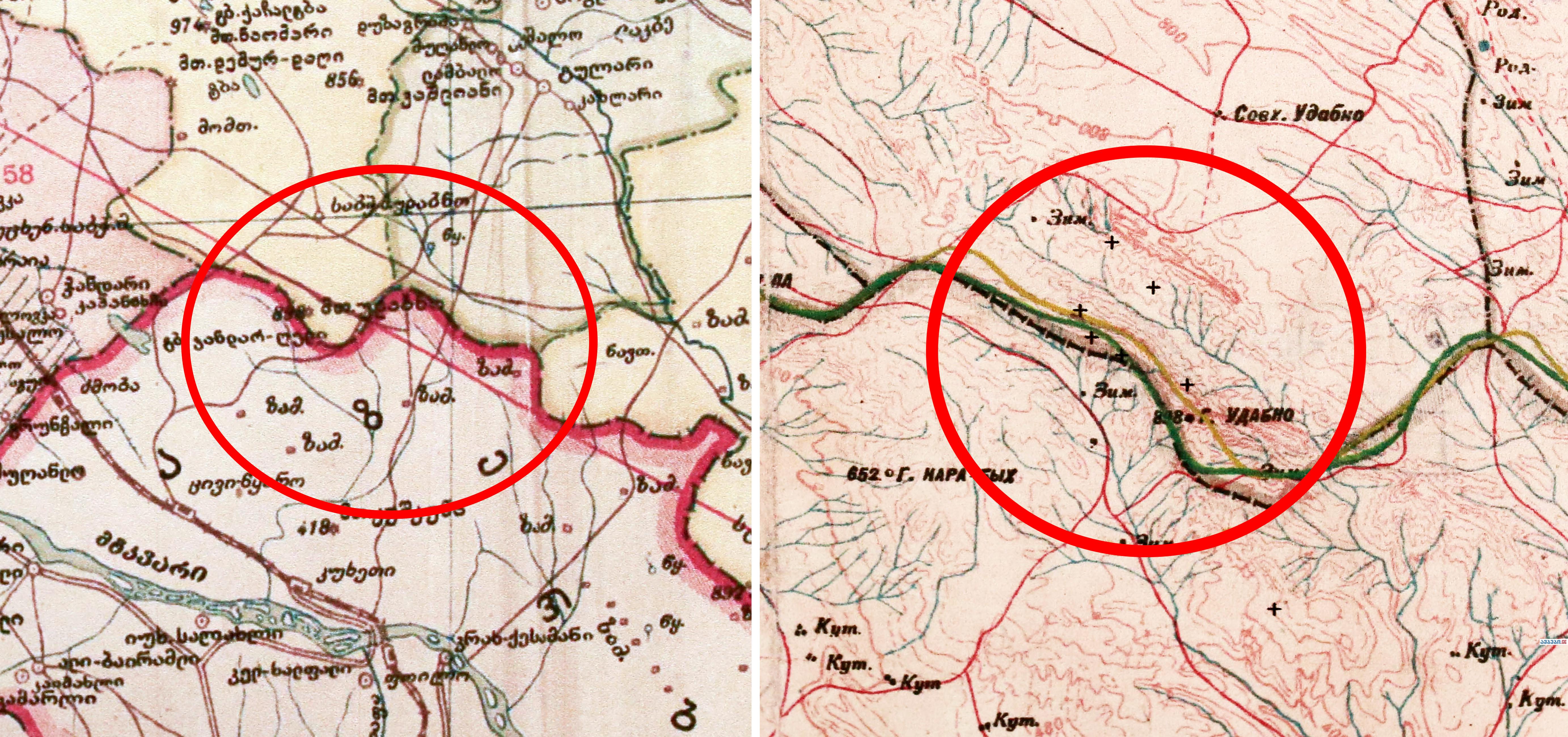 ვის საზღვრებშია დავით გარეჯი - 90 წლის წინ გამოცემული 2 რუკა, რომლებიც ...