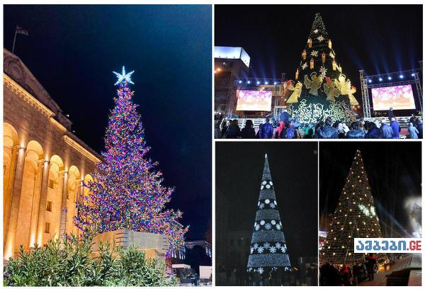 როგორ იცვლებოდა თბილისის მთავარი ნაძვის ხე ვარდების რევოლუციიდან დღემდე ...