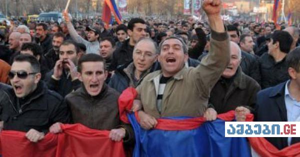ერევანში ოპოზიციის მასშტაბური აქცია გაიმართა | Ambebi.GE
